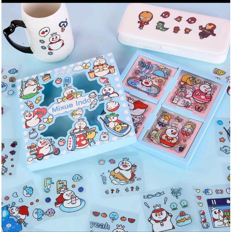 Jual 20 Lembar / 100 Lembar - Stiker Deco MIXUE Waterproof | Shopee ...