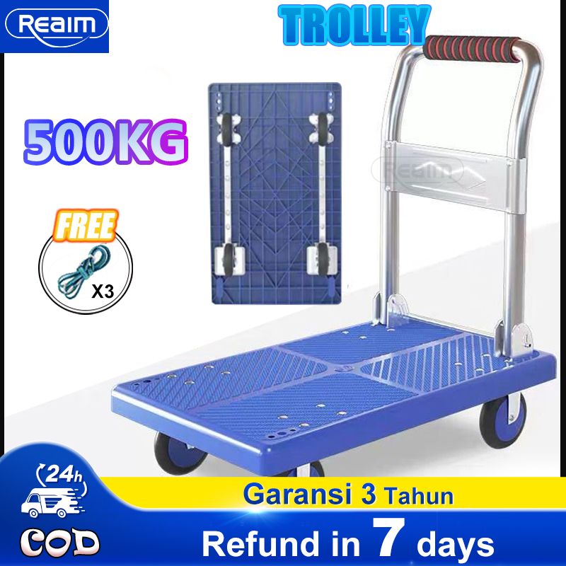 Jual Troli Lipat Besi 60x90/Troli Angkut Barang/ 500kg Troli Angkut ...