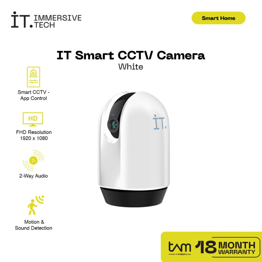 Jual IT Smart CCTV Camera White | Shopee Indonesia