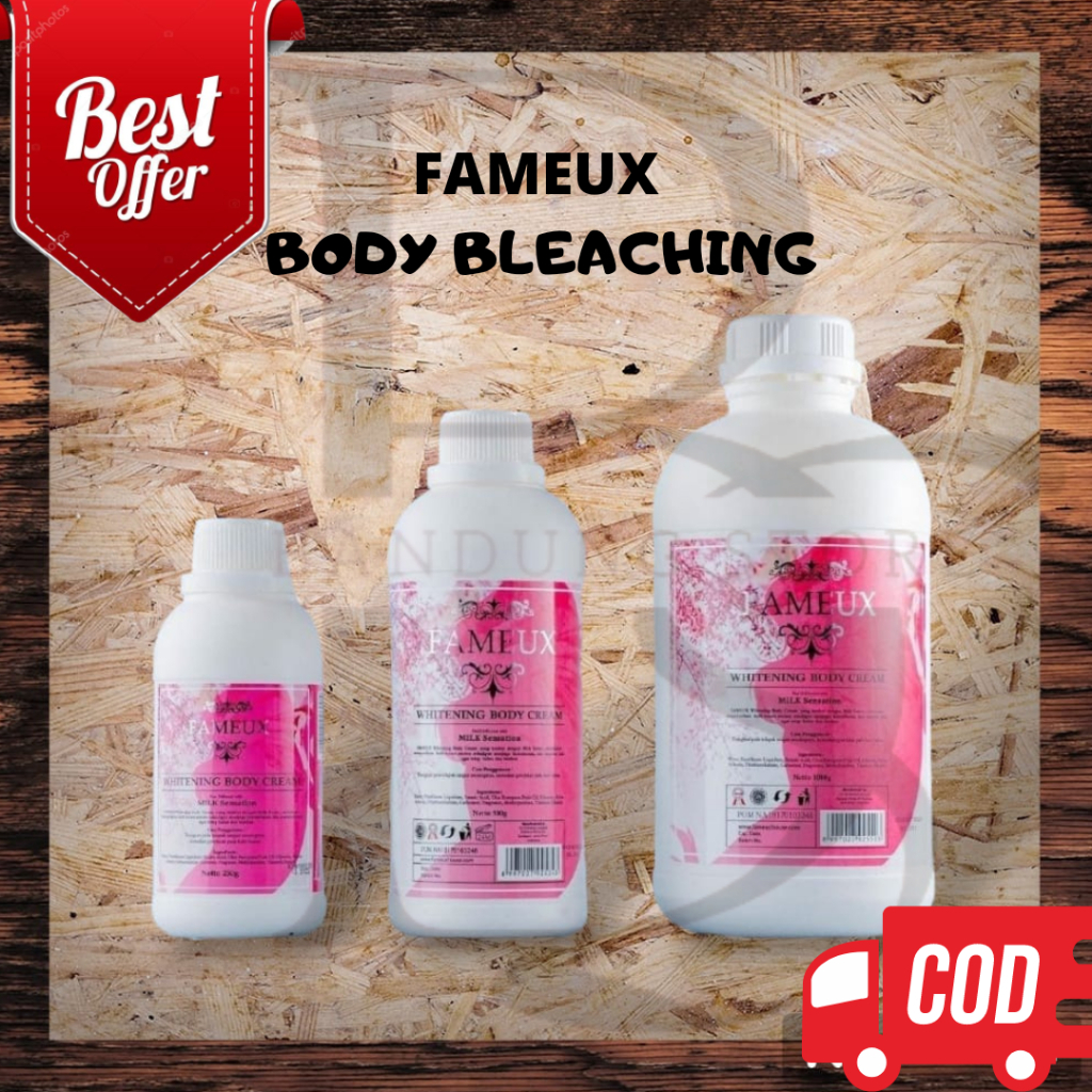 Jual FAMEUX WHITENING BODY CREAM [BLEACHING] BODY BLEACING FAMEUX ...