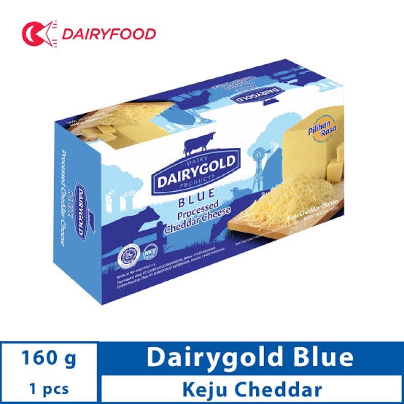 Jual DairyGold Blue Cheddar Cheese 160g | Shopee Indonesia