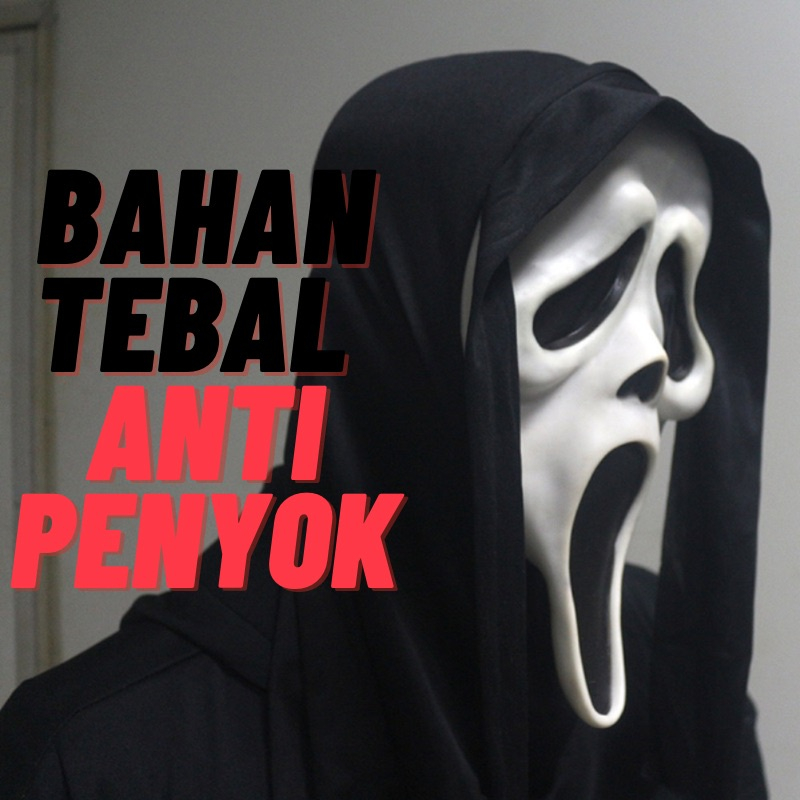 Jual Topeng Scream Ghost Tebal Anti Penyok Hantu Seram Cosplay ...
