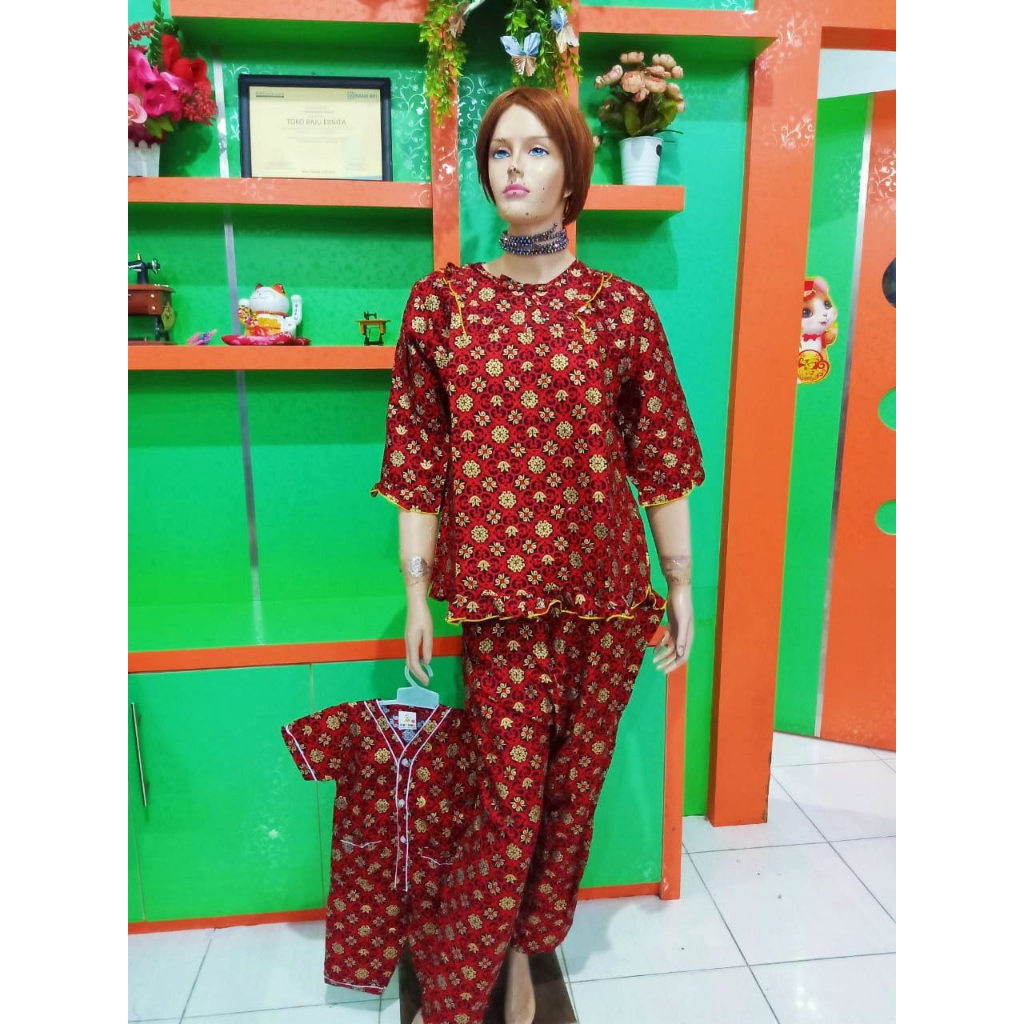 Jual BATIK BAGAN SIAPI API MODEL DAN PIAMA COPLE IBU DAN ANAK UKURAN ...
