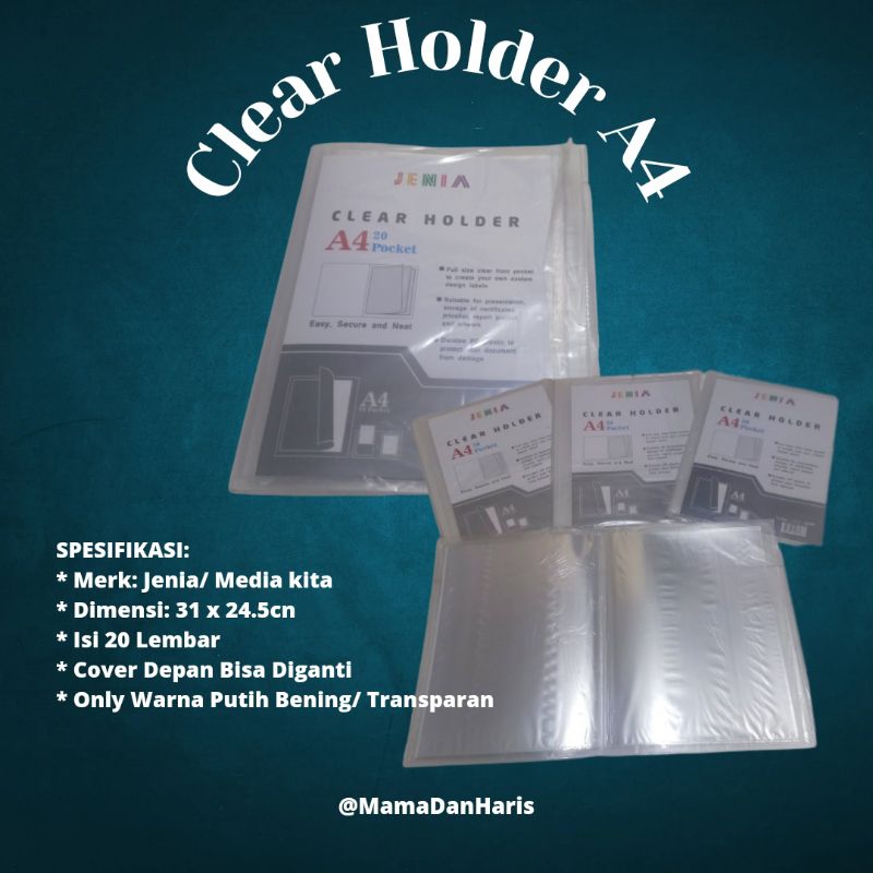 Jual Clear Holder A4 Isi 20 Lembar | Shopee Indonesia