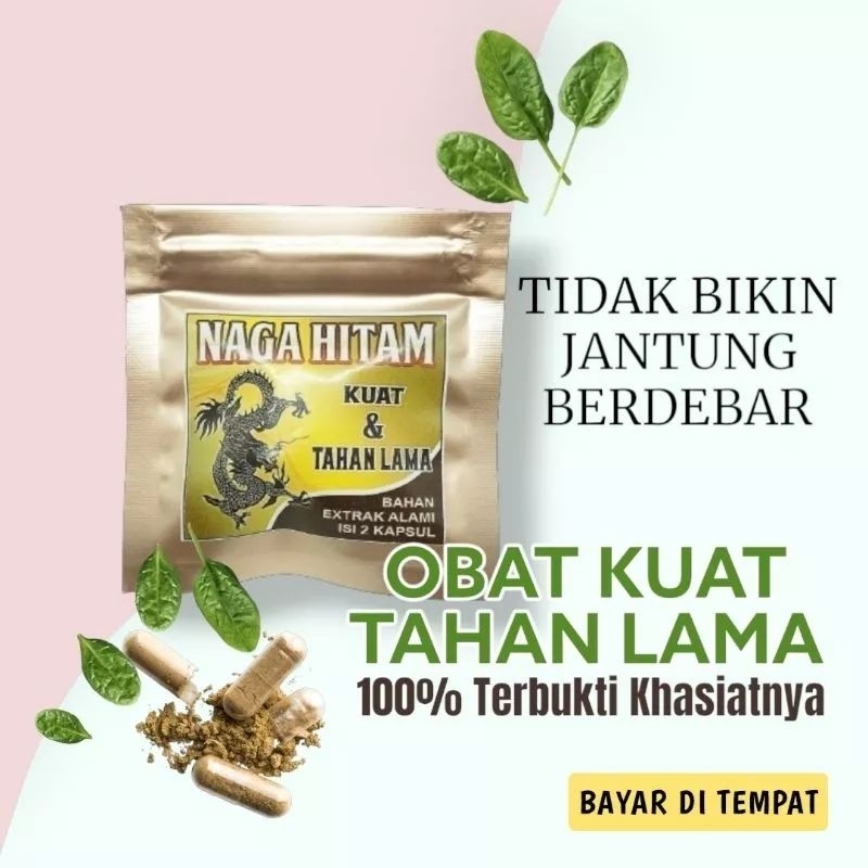 Jual Obat kuat Tahan lama alami(naga hitam 1 sachet 2 kapsul) | Shopee Indonesia