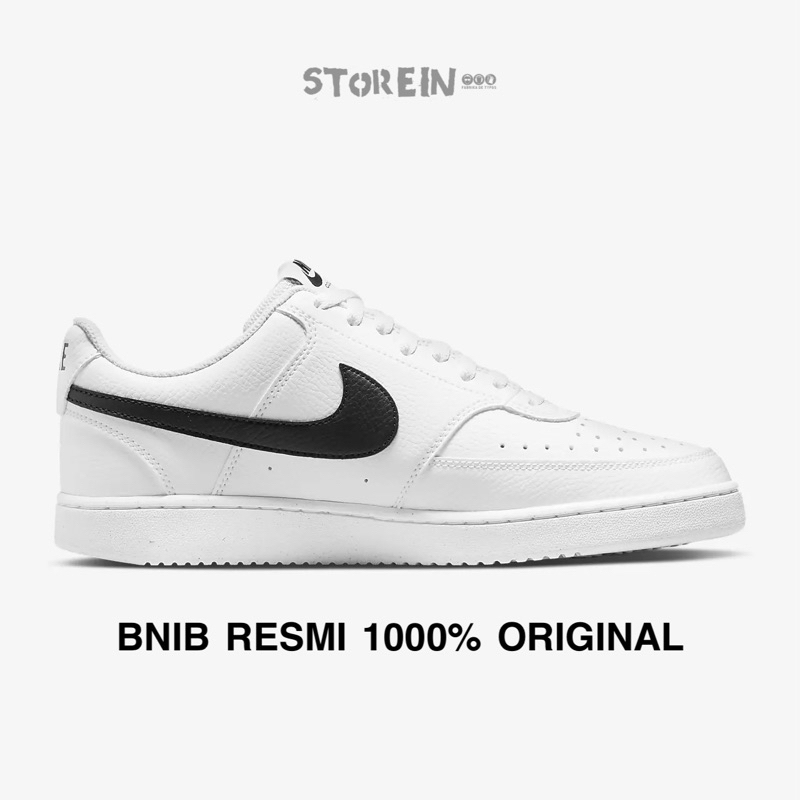 Jual Nke Court Vision Low White Black DH2987 101 Original | Shopee ...