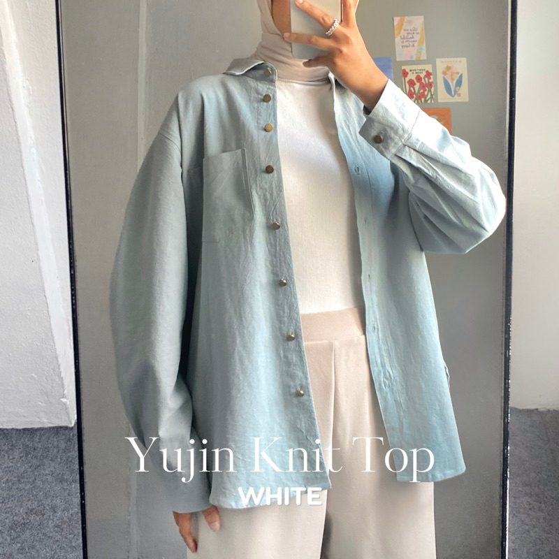 Jual Maimun House - Yujin Knit Top (Kaos Inner Rajut) | Shopee Indonesia