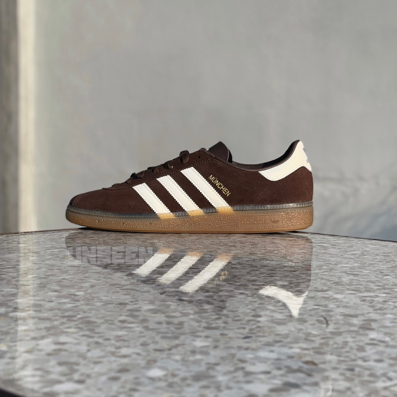 Jual Adidas Originals Munchen - Brown / White | Shopee Indonesia