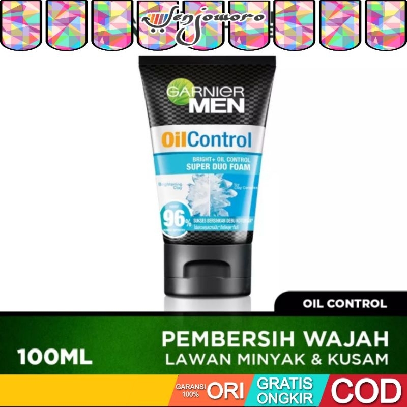 Jual GARNIER MEN Oil Control Bright + Oil Control Super Duo Foam 100 ml ...