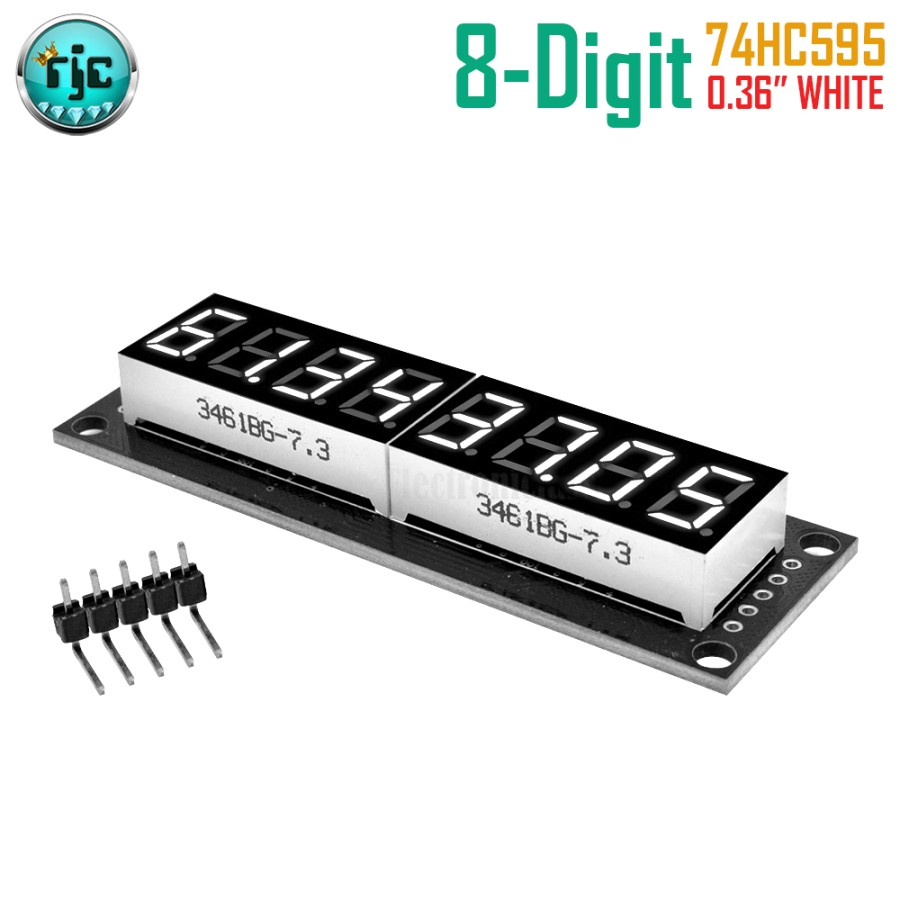 Jual Module Seven Segment 8-Digit 0.36" TM1637 LED 7-Segment Display ...