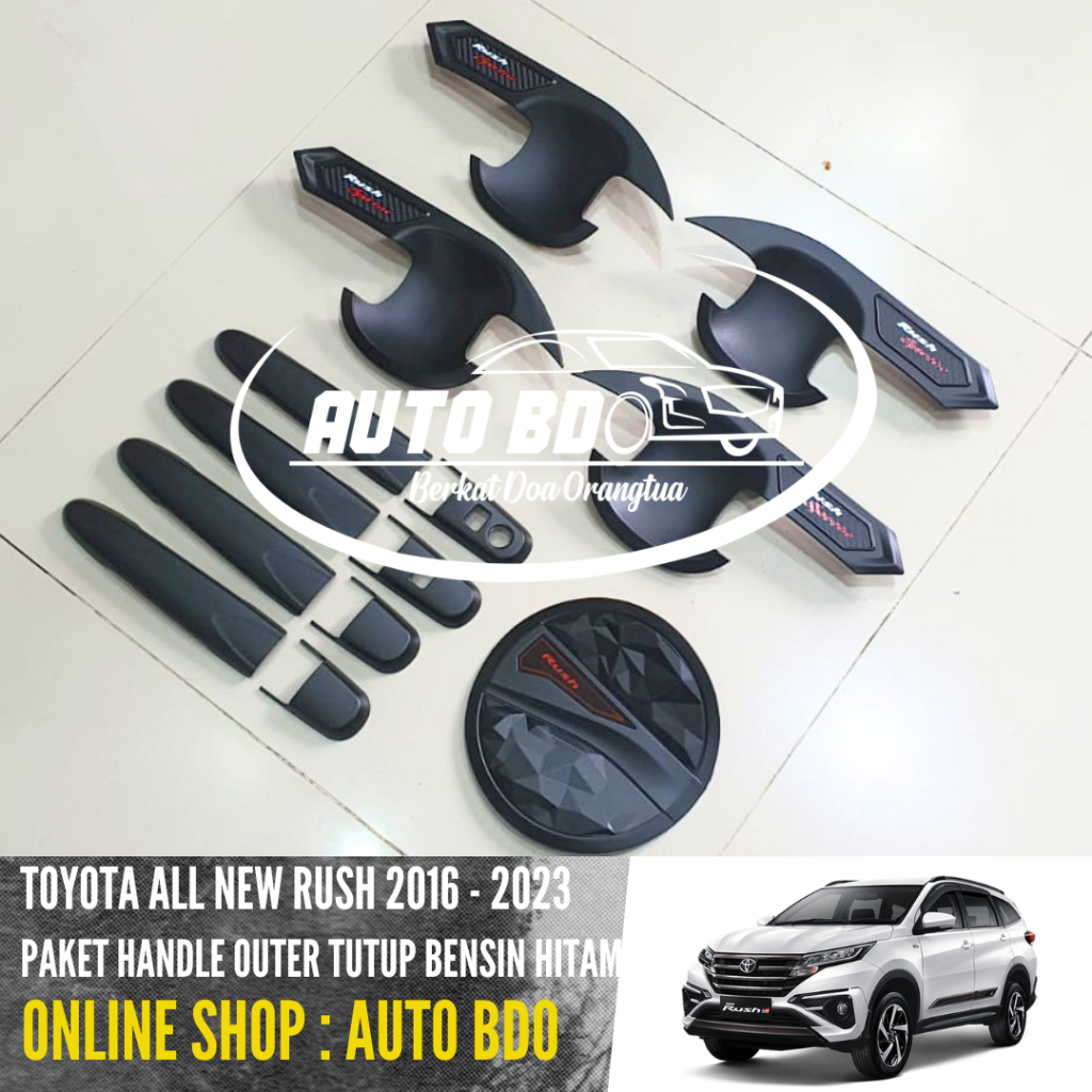Jual Paket Handle Outer Tutup Bensin All New Rush Terios GR Hitam DOP | Shopee Indonesia