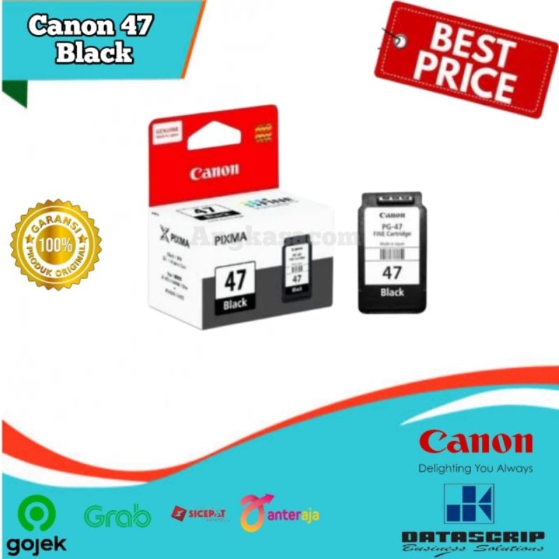 Jual Tinta Canon PG-47 PG 47 Black Original Ink Cartridge | Shopee ...