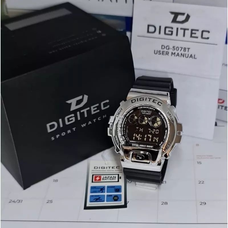 Jual Digitec digital aktiv tali rubber variasi warna pria DG 5078 T ...