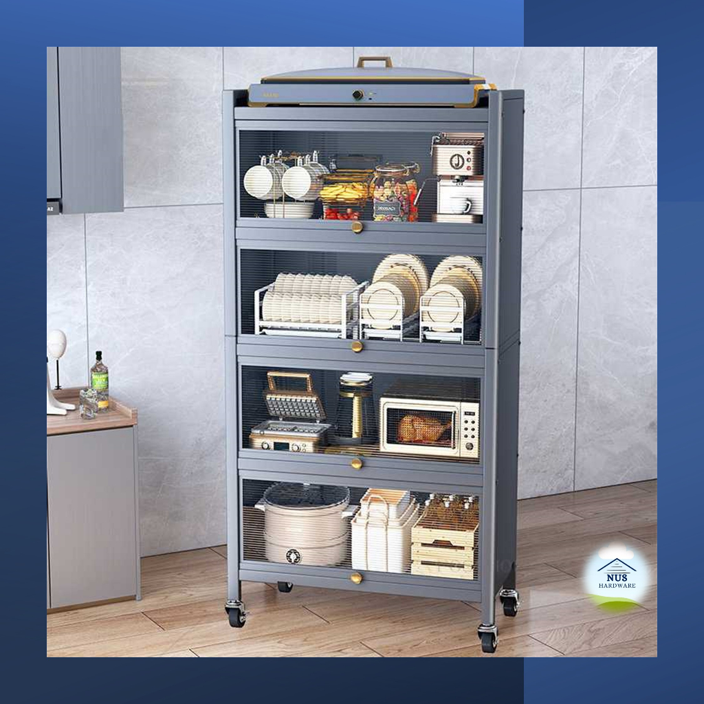 Jual Rak Dapur Piring Gelas Modern Kitchen Cabinets Floor Rack 5 Layer ...