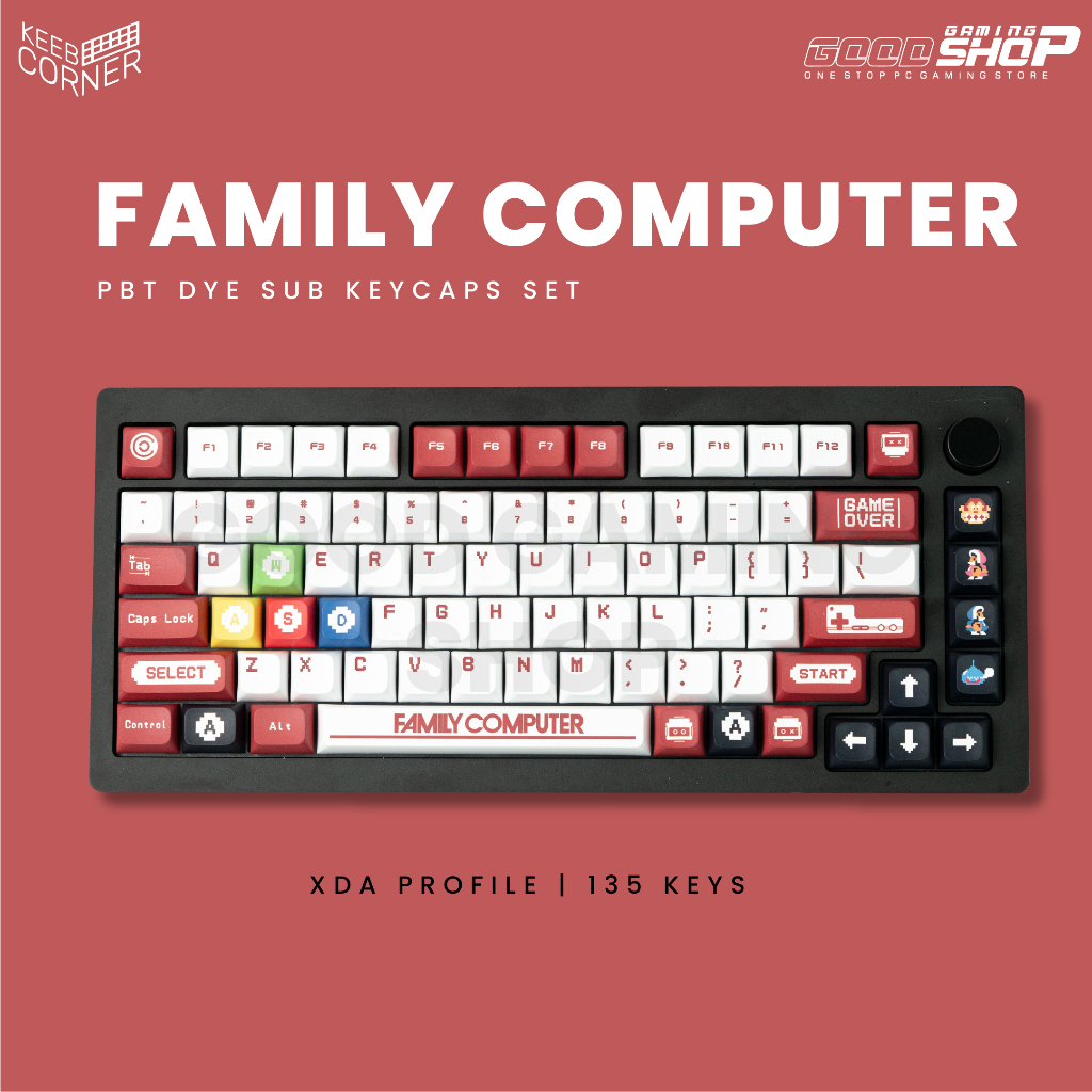 Jual KC Keycaps Family Computer XDA 135 Keys | Shopee Indonesia