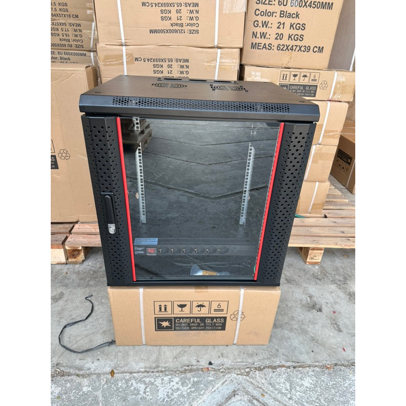 Jual wallmount rack 12u / rack server 12u / rack 12u + Palet Kayu ...