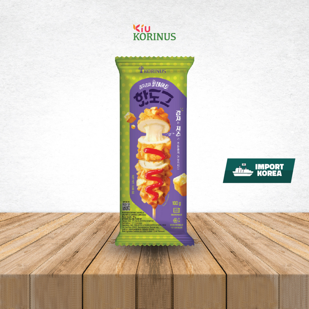 Jual K - Potato & Cheese Corn Dog/Roti isi keju di taburi kentang 80gr ...