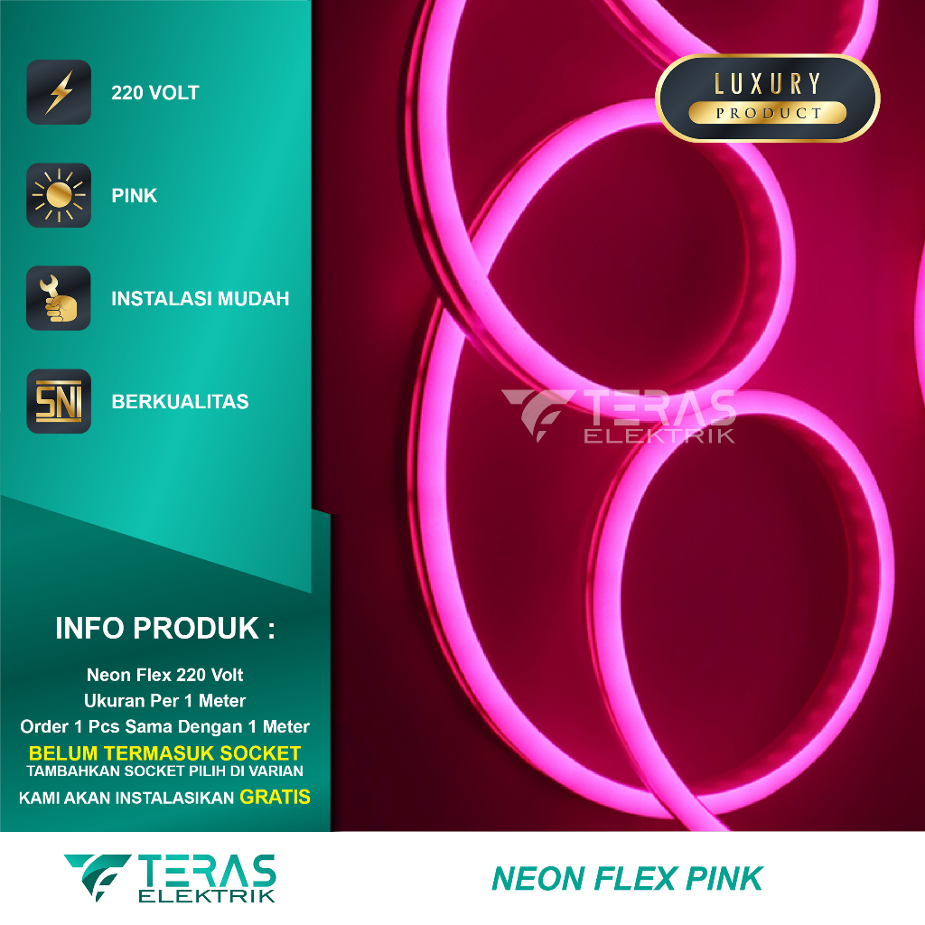 Jual Lampu Led neon flex 220v flexible waterproof Warmwhite | Shopee ...