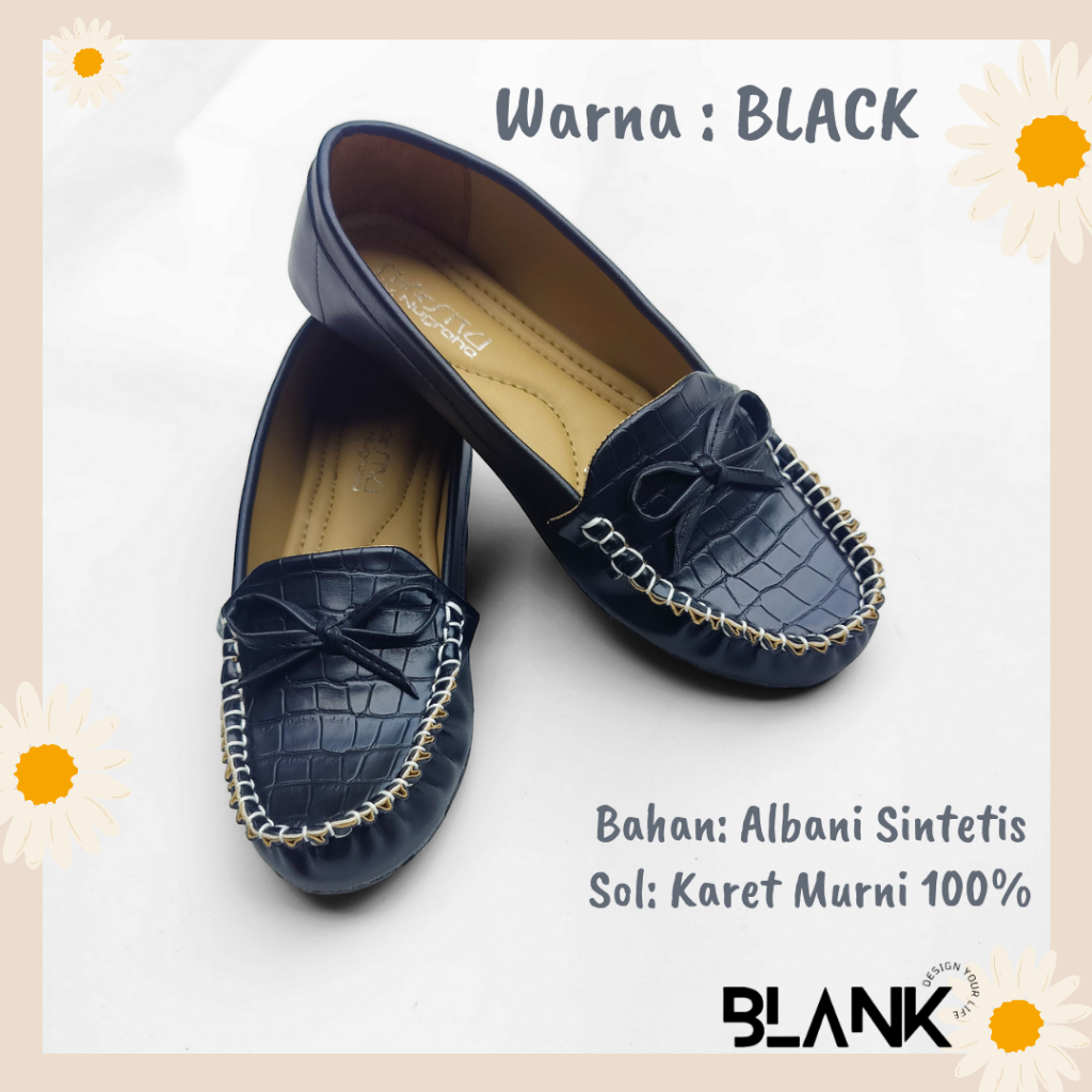 Jual Sepatu Pansus Flatshoes Balet Pita Ujung Bulat Motif Batik Wanita ...