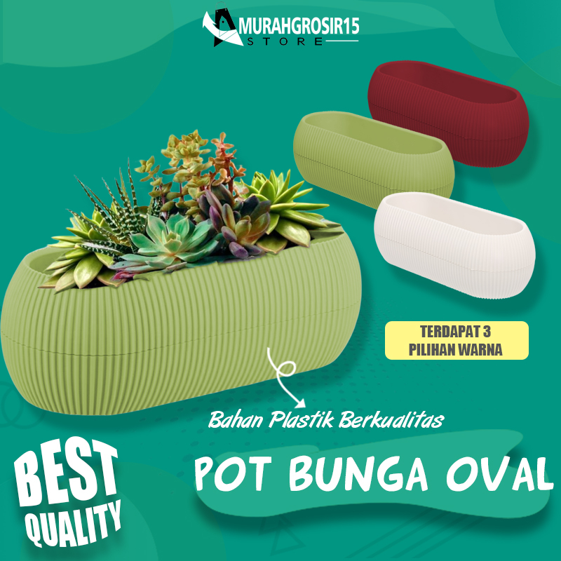 Jual Pot Bunga Tanaman Hias Rumahan Pot Tanaman Warna HIJAU / PUTIH ...