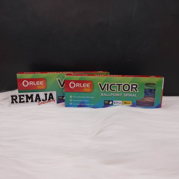 Jual Bolpoin / Pulpen Orlee Victor-888 per pack | Shopee Indonesia