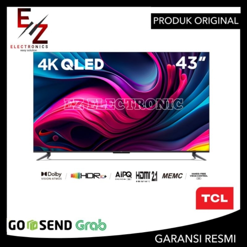 Jual TCL 43Q6 QLED GOOGLE TV 43 Inch UHD 4K TCL QLED 43Q6 | Shopee ...