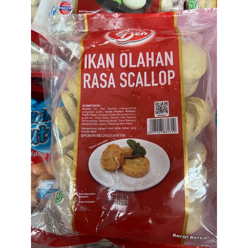 Jual PAK DEN IKAN OLAHAN SCALLOP 500gr | Shopee Indonesia
