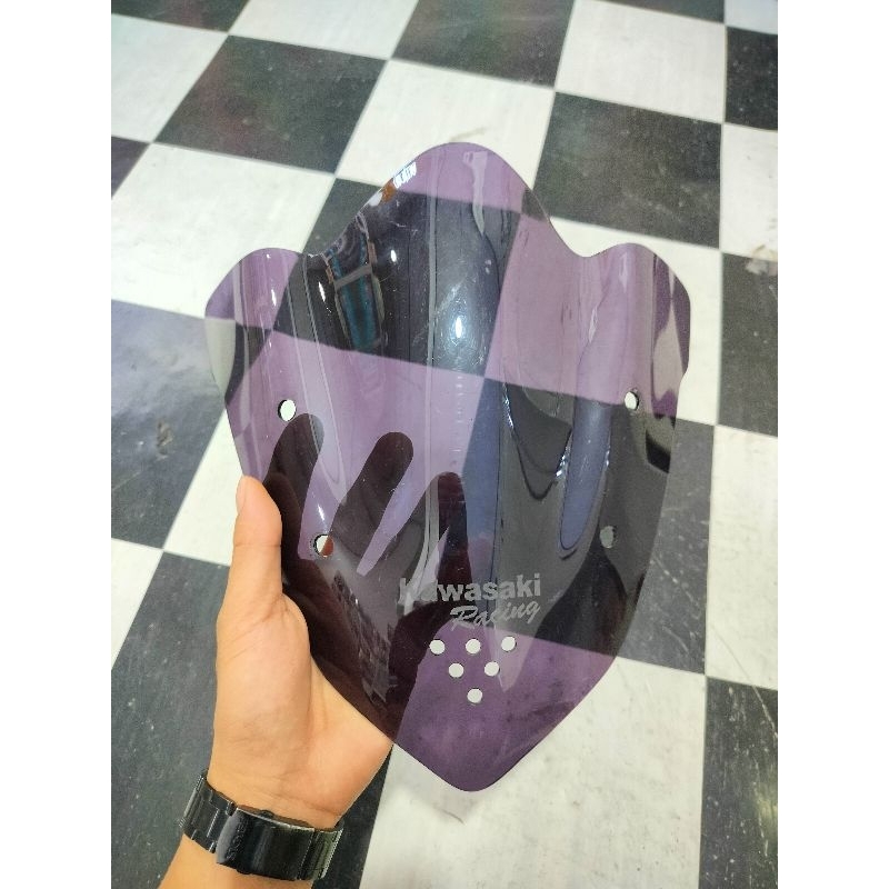 Jual Visor Ninja R SS M Windshield Ninja R Smoke Acrylic PNP Vixion ...