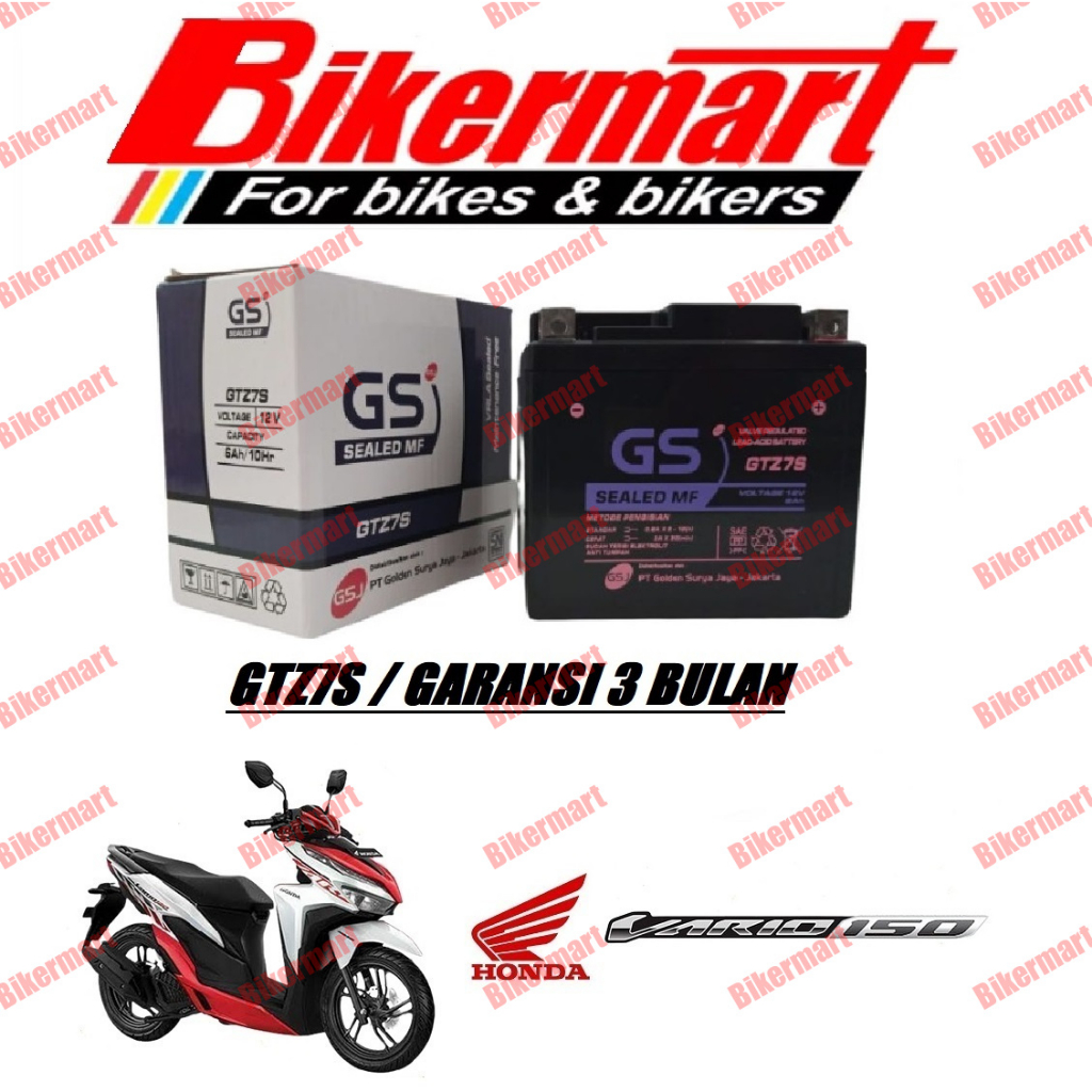 Jual Aki Motor Honda Vario 150 Vario 160 GTZ7S Accu Kering MF | Shopee Indonesia