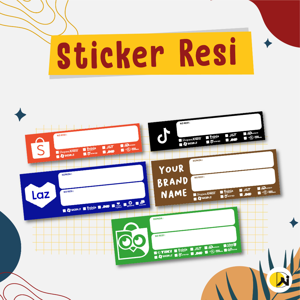 Jual Stiker Resi Label Pengiriman Olshop Custom | Shopee Indonesia