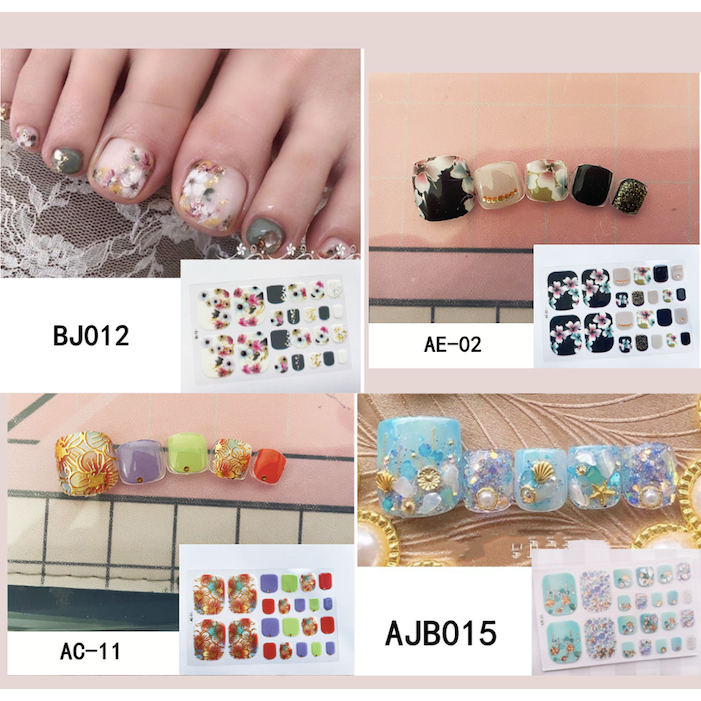 Jual Stiker Kuku Korea Murah 3D / Stiker Kuku Kaki / Nail Art Sticker ...