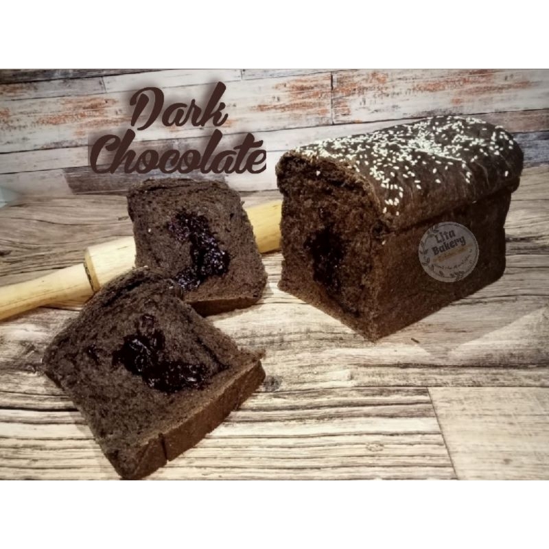 Jual Roti Gandum Dark Chocolate Lita Bakery | No egg, No butter, No ...