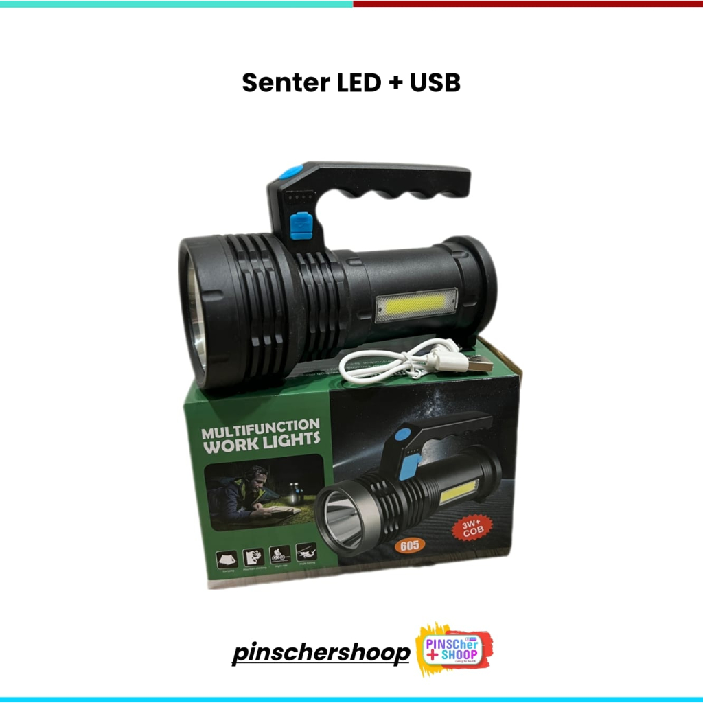 Jual Senter LED Senter Outdoor Gagang Multifungsi Work Light 3W COB ...