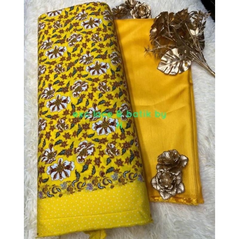 Jual Bahan Set/Paket Setelan Kain Bridesmaid Brokat Renda & Batik Katun ...