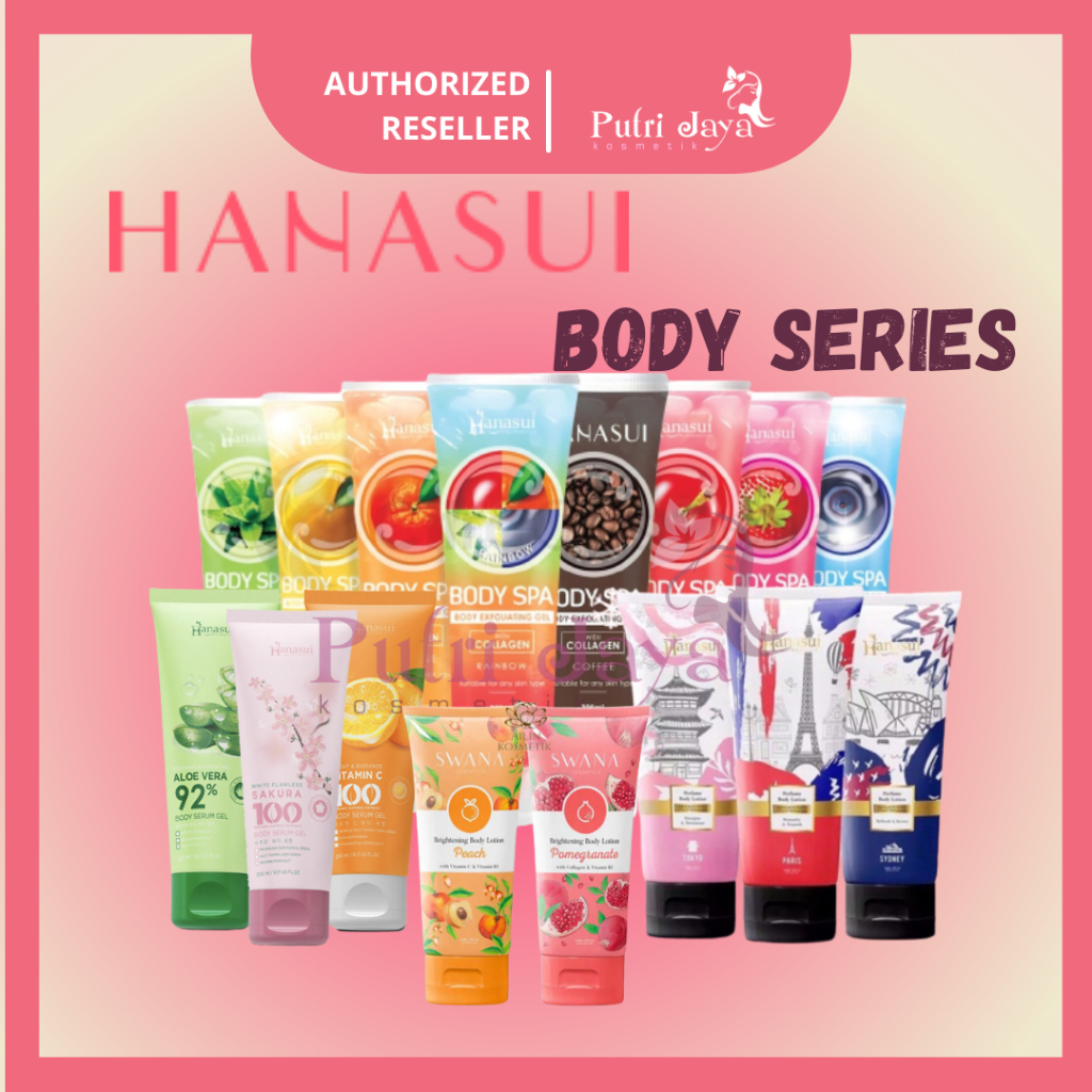 Jual HANASUI Body Series | Spa Exfoliating Gel / Body Serum/ Perfume ...