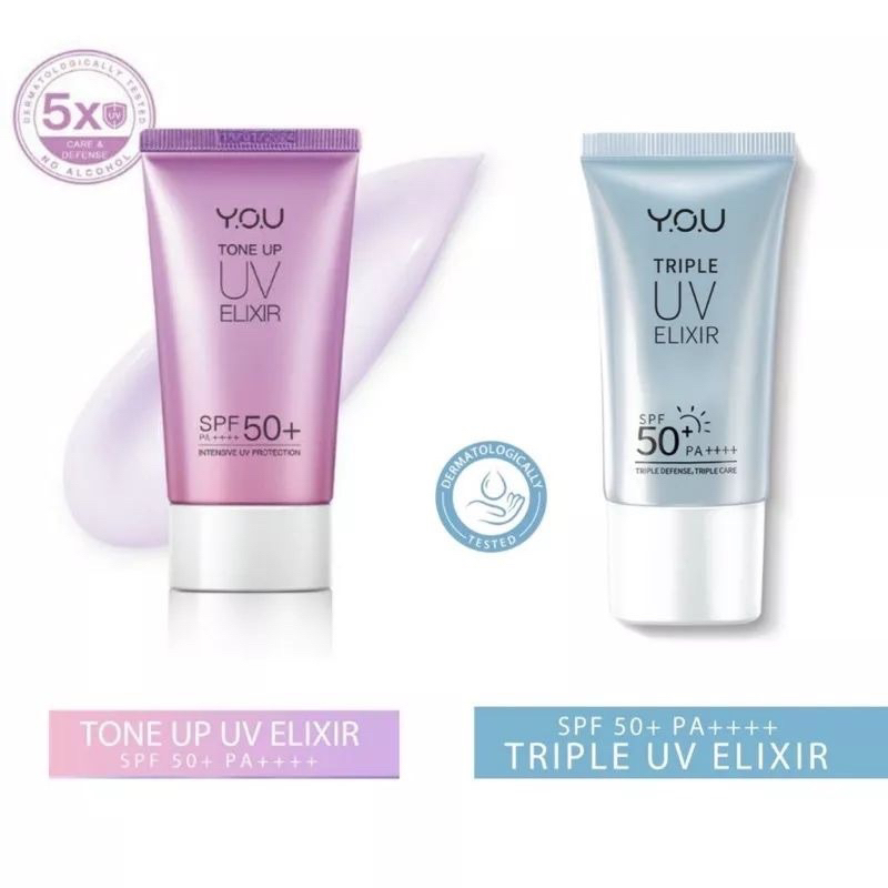 Jual YOU SUNSCREEN / tone up dan triple elixir sunscreen | Shopee Indonesia