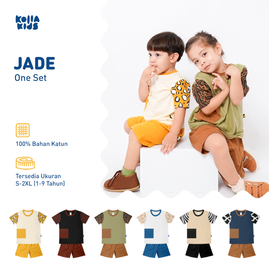 Jual Kolla Kids One Set Anak Setelan Anak Jade Animals 1-11 Tahun ...