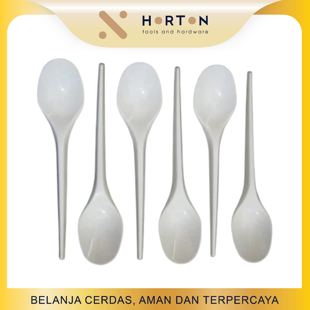 Jual Sendok Plastik / Sendok Makan Putih Panjang | Shopee Indonesia