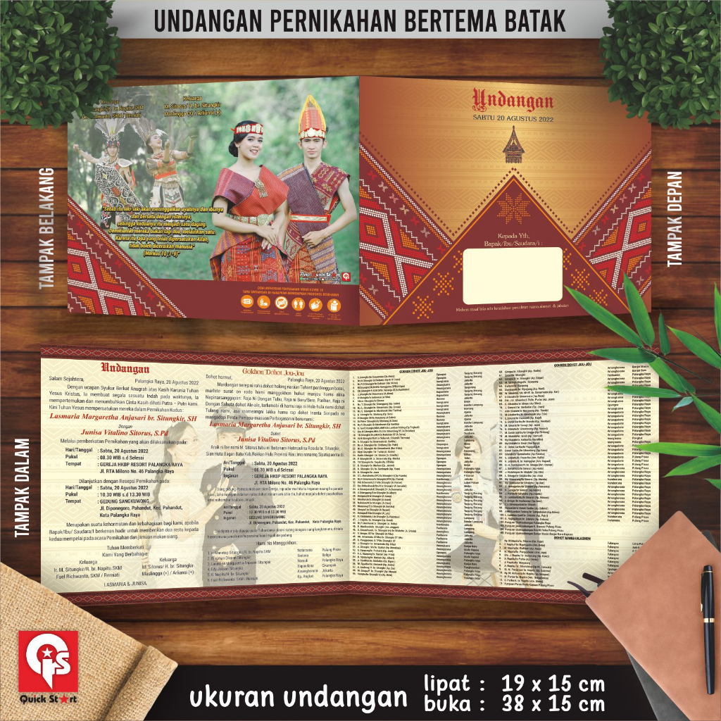 Jual Undangan Pernikahan Adat Batak Toba Premium dan Berkualitas ...