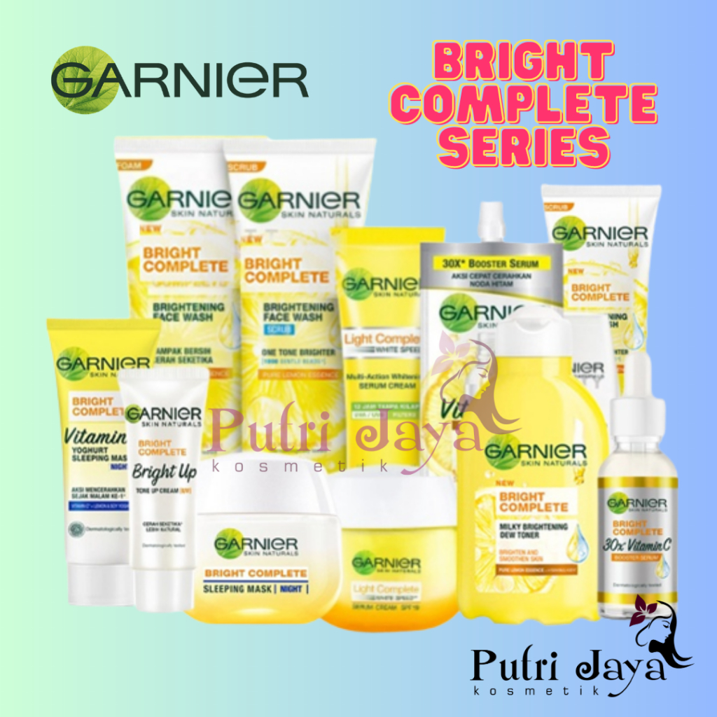 Jual GARNIER Bright Complete Series | Day Serum Night Essence Toner ...