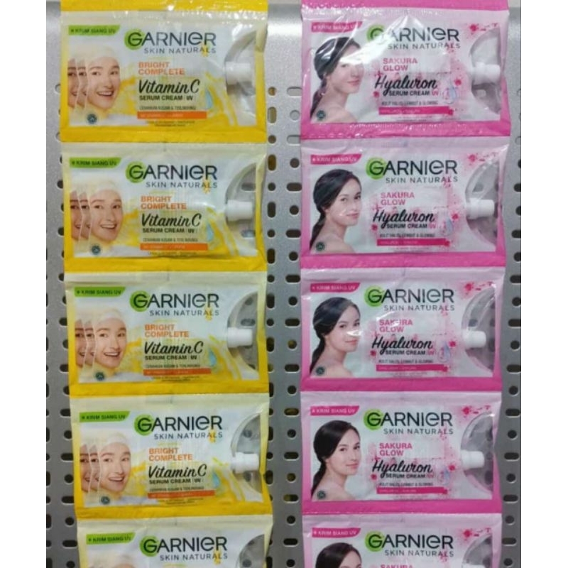Jual GARNIER SERUM CREAM HYALURON + SAKURA EXTRACT 9gr Sachet Rentengan ...