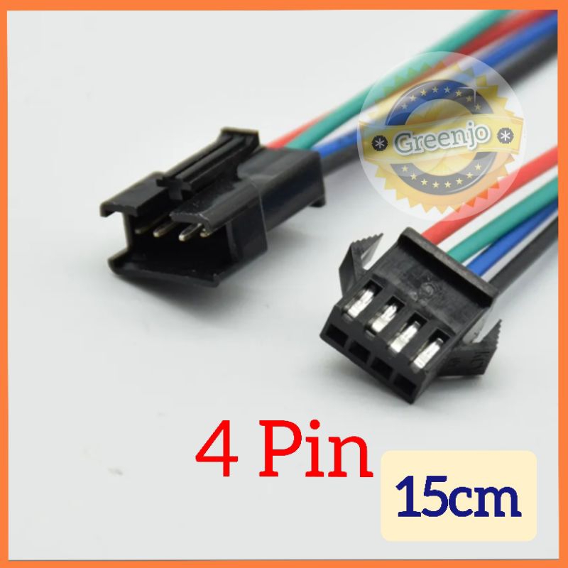 Jual Kabel JST Socket DC Jantan Betina 2 Pin 3 Pin 4 Pin SM Connector ...