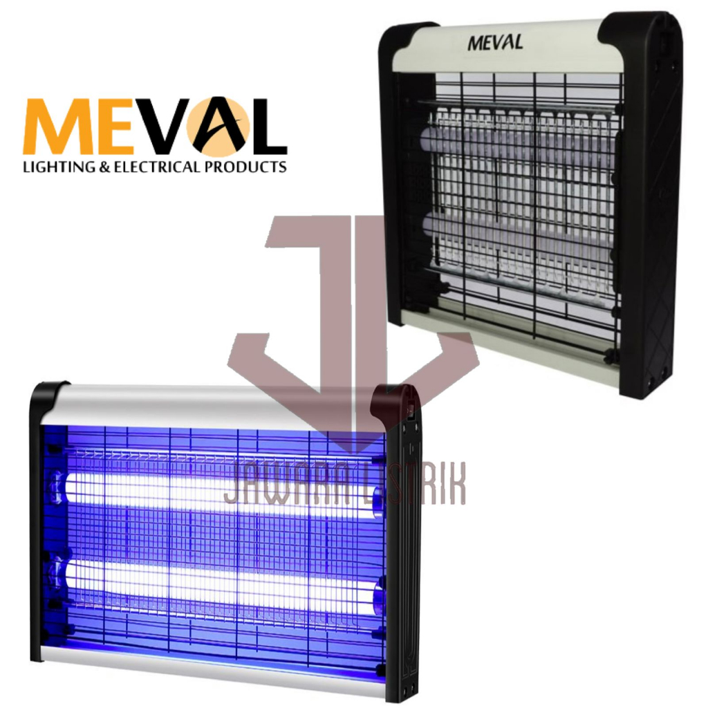 Jual MEVAL INSECT KILLER PEMBUNUH NYAMUK LAMPU LED UV 2 X 2 WATT MI1 ...