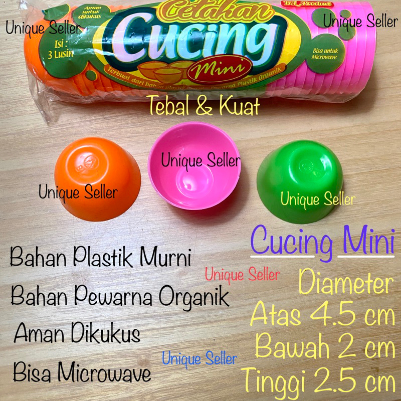 Jual 3 Lusin Cetakan Kue Kukus Plastik Agar Jelly Puding Kue Putu Ayu ...