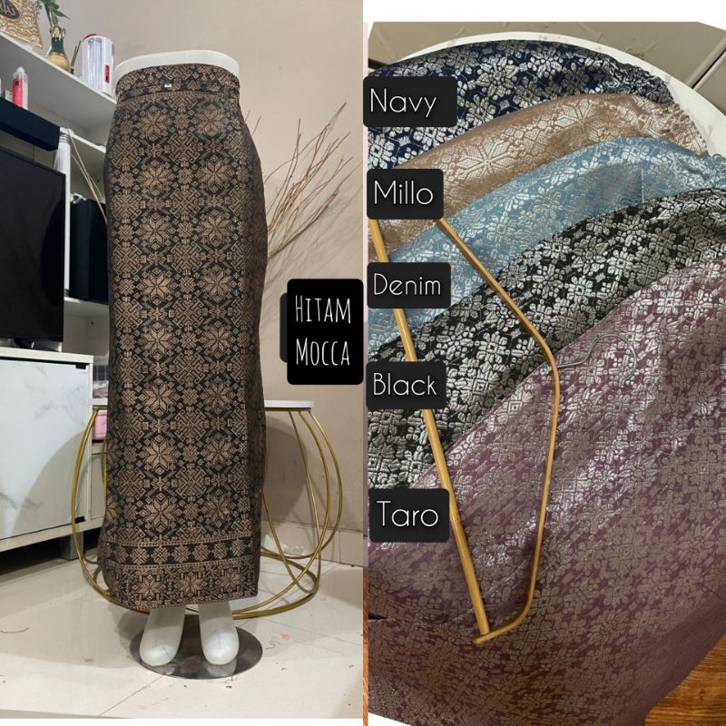 Jual SONGKET JADI. ROK SPAN. KAIN ROK. ROK SONGKET SIAP PAKAI. ROK ...