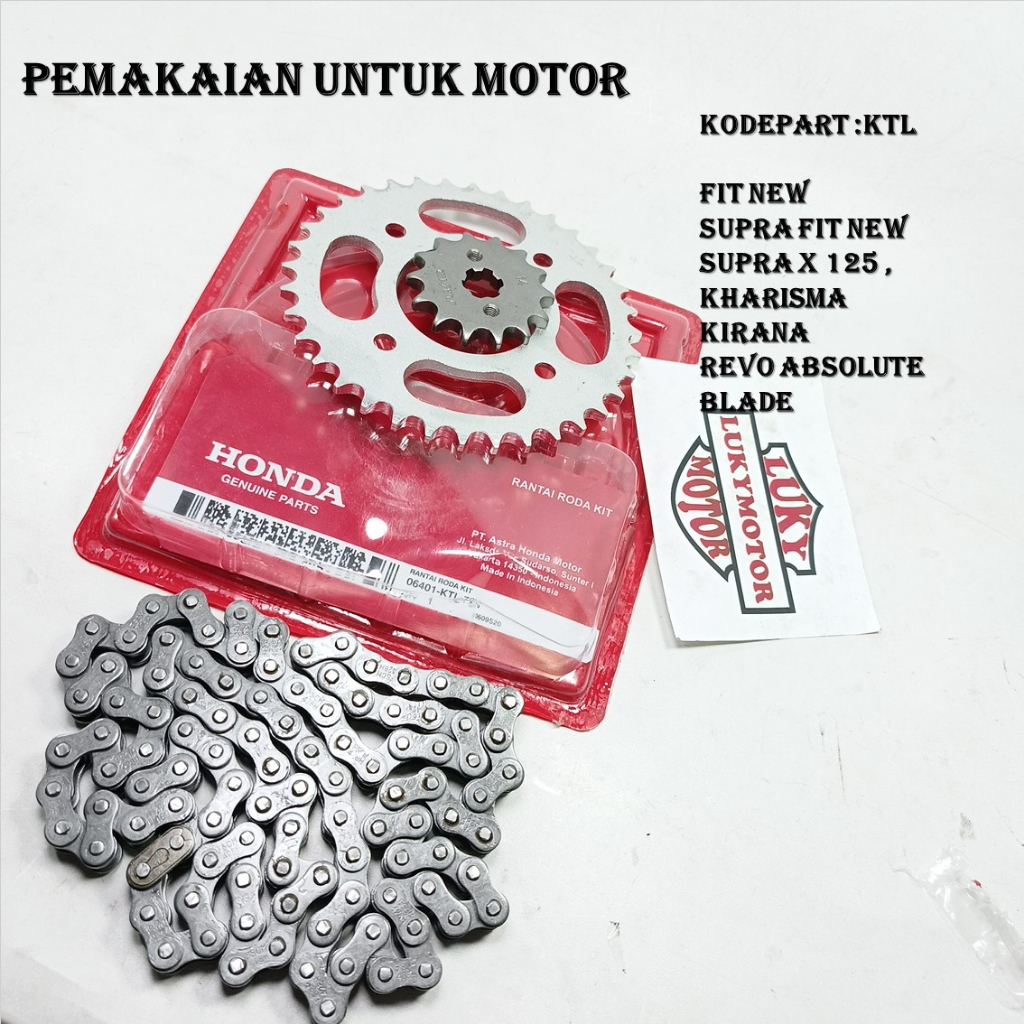 Jual GEAR SET/ GIR SET SUPRA FIT NEW , SUPRA X 125 , KHARISMA , REVO LAMA , BLADE LAMA KTL ...