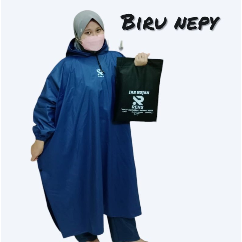 Jual JAS HUJAN PONCO KELELAWAR DEWASA JUMBO Mantel Hujan Pria Wanita Dewasa Original RENS ...