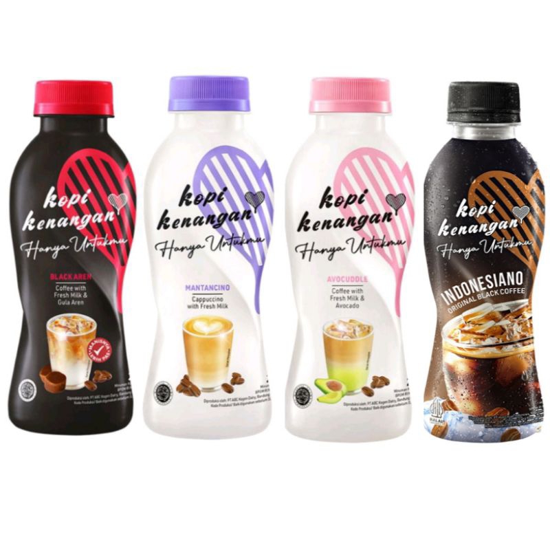 Jual Kopi Kenangan Hanya Untukmu Minuman Kopi siap minum Black Aren Avocuddle Mantancino ...