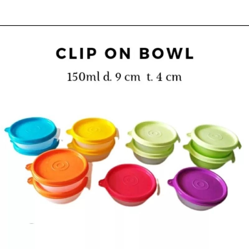 Jual TUPPERWARE CLIP ON BOWL 150ML | MANGKOK TUPPERWARE | Shopee Indonesia