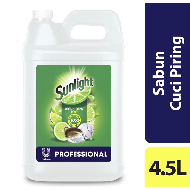 Jual SUNLIGHT Sabun Cuci Piring PROFESSIONAL 4,5 LITER | Shopee Indonesia